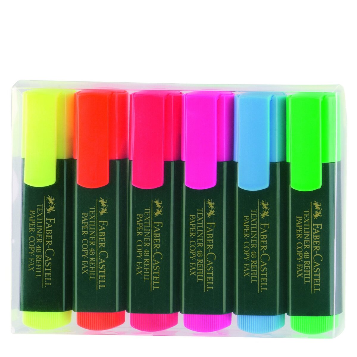 Surligneur 'textliner 48 refill' pack de 6 x 5 faber-castell - La Poste