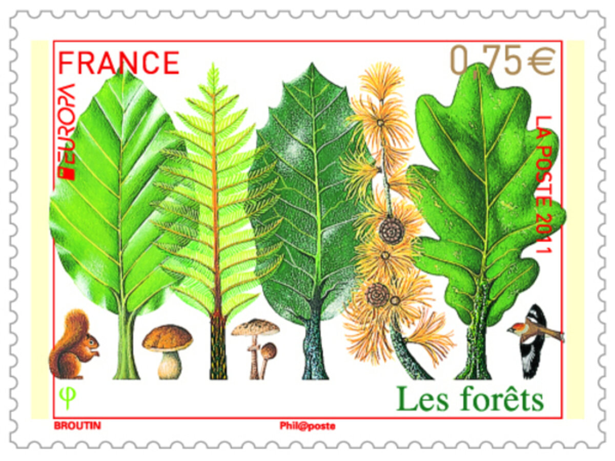 Timbre Europa - Les forêts - La Poste