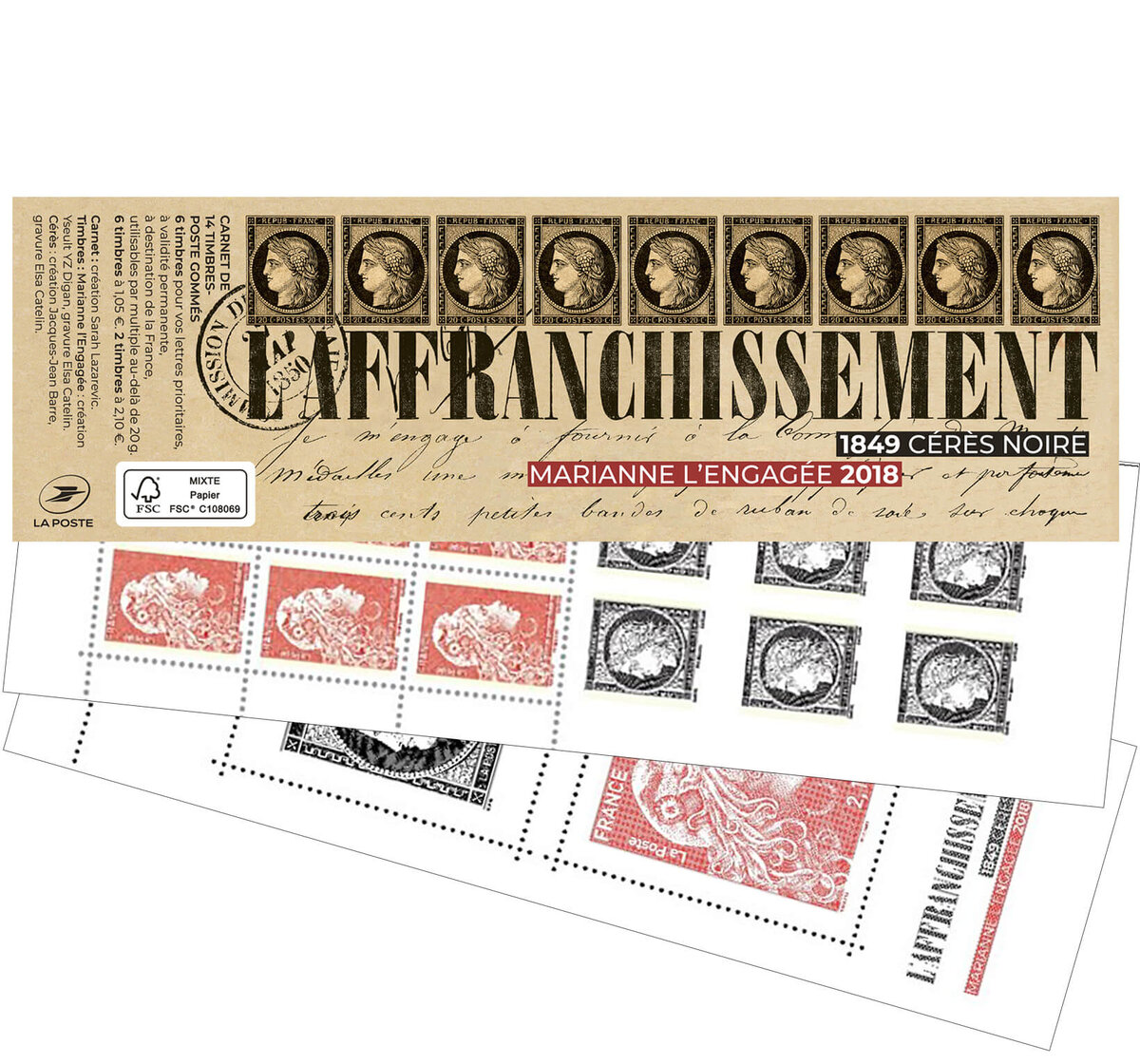 Carnet Ceres - Salon d'Automne - 14 timbres gommés - La Poste