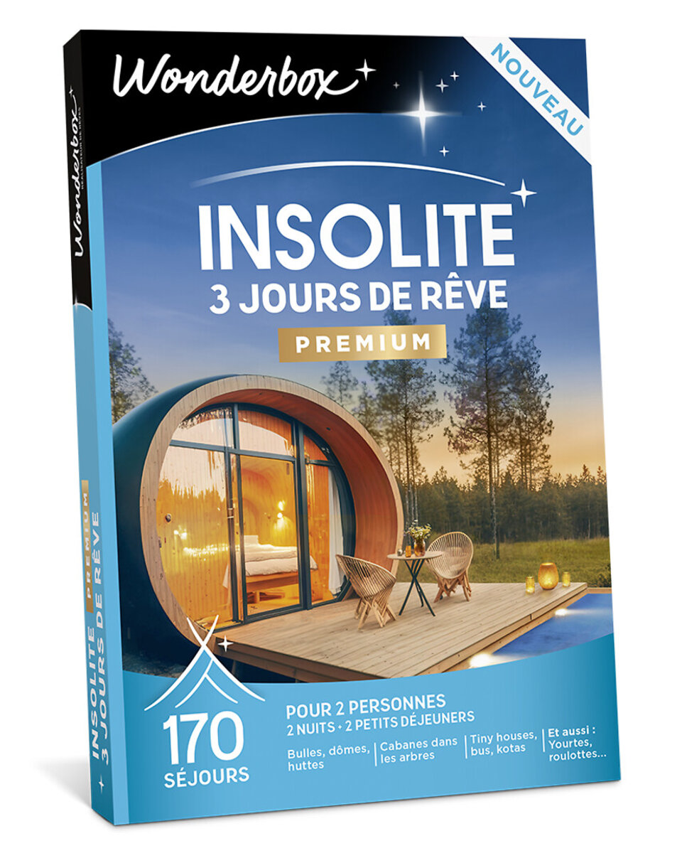 Coffret cadeau - WONDERBOX - INSOLITE - 3 jours de rêve - La Poste Coffret cadeau - WONDERBOX - INSOLITE - 3 jours de rêve - La Poste