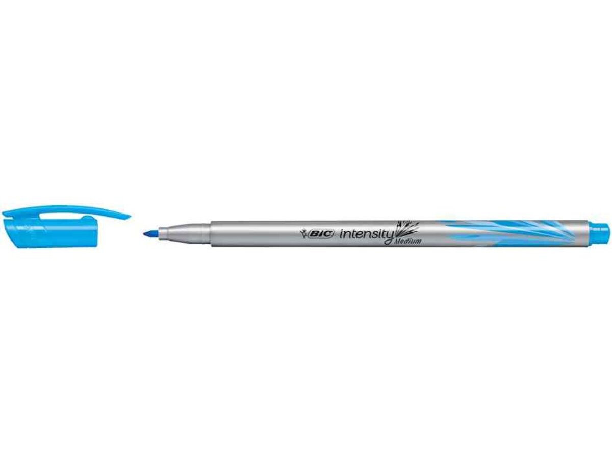 BIC Stylo feutre Intensity Medium, tracé: bleu clair BIC - La Poste