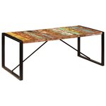 vidaXL Table à dîner 200x100x75 cm Bois de récupération solide - La Poste