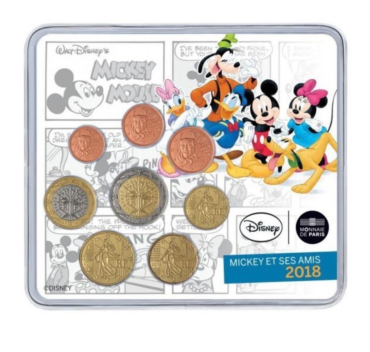 Mini-set série euro BU France 2018 – Mickey Mouse et ses amis - La Poste