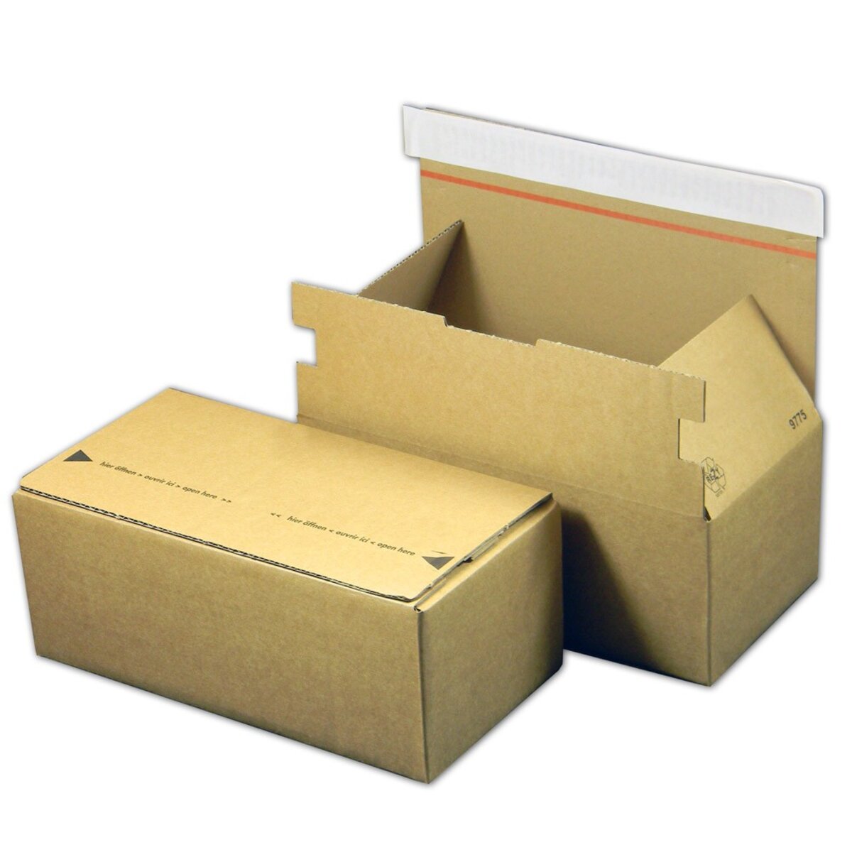 Lot de 50 boîte postale autocollante spid'boite 03 format 275x180x135 ...