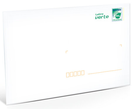 Prêt-à-Poster - Lettre Verte - 50g - Unité - La Poste