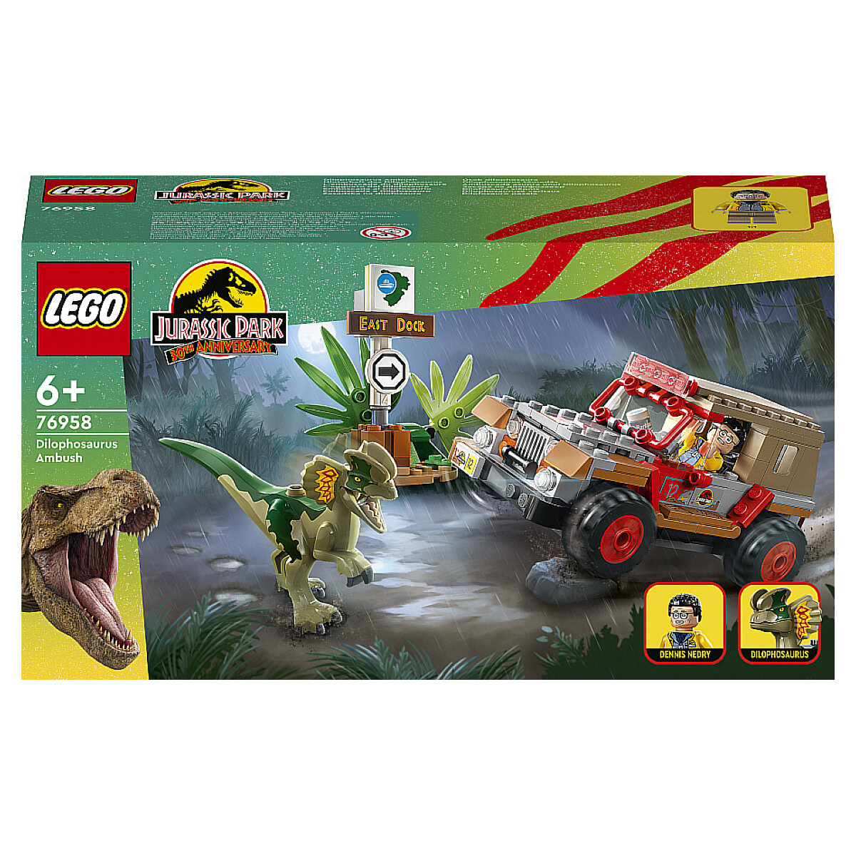 76958 L embuscade du dilophosaure Jurassic World - La Poste