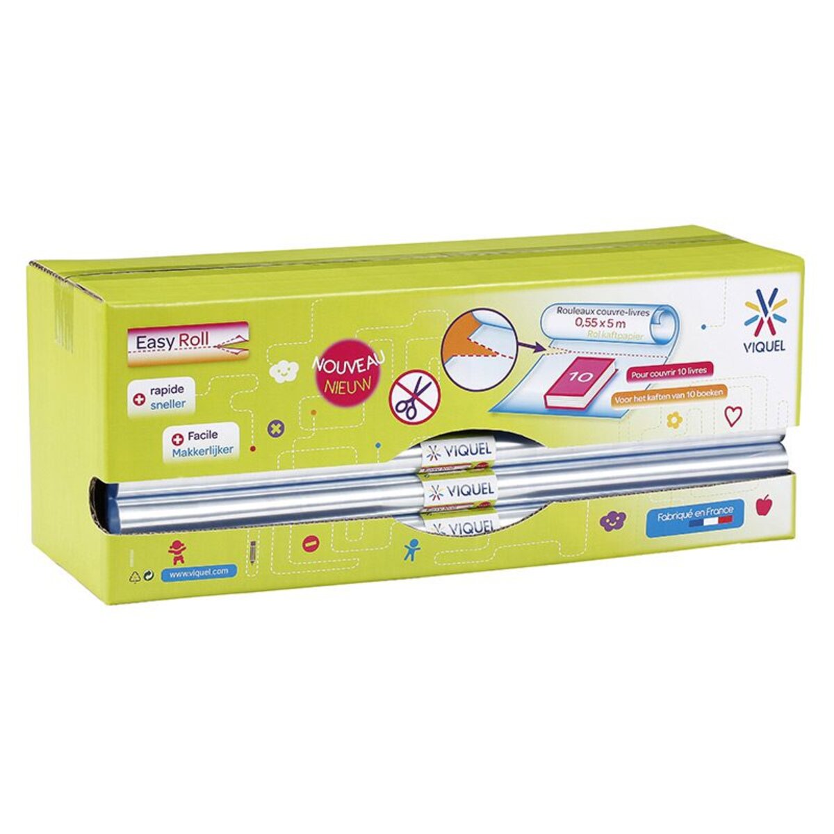 Rouleau protège livre - 10 couvre-livre prédécoupés - Qualité ...