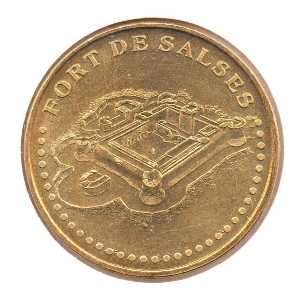 Mini médaille monnaie de paris 2007 - fort de salses - La Poste