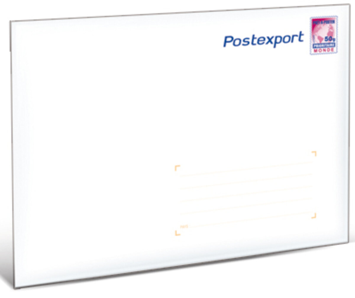 Enveloppe Postexport 50g - Monde - Unité - La Poste
