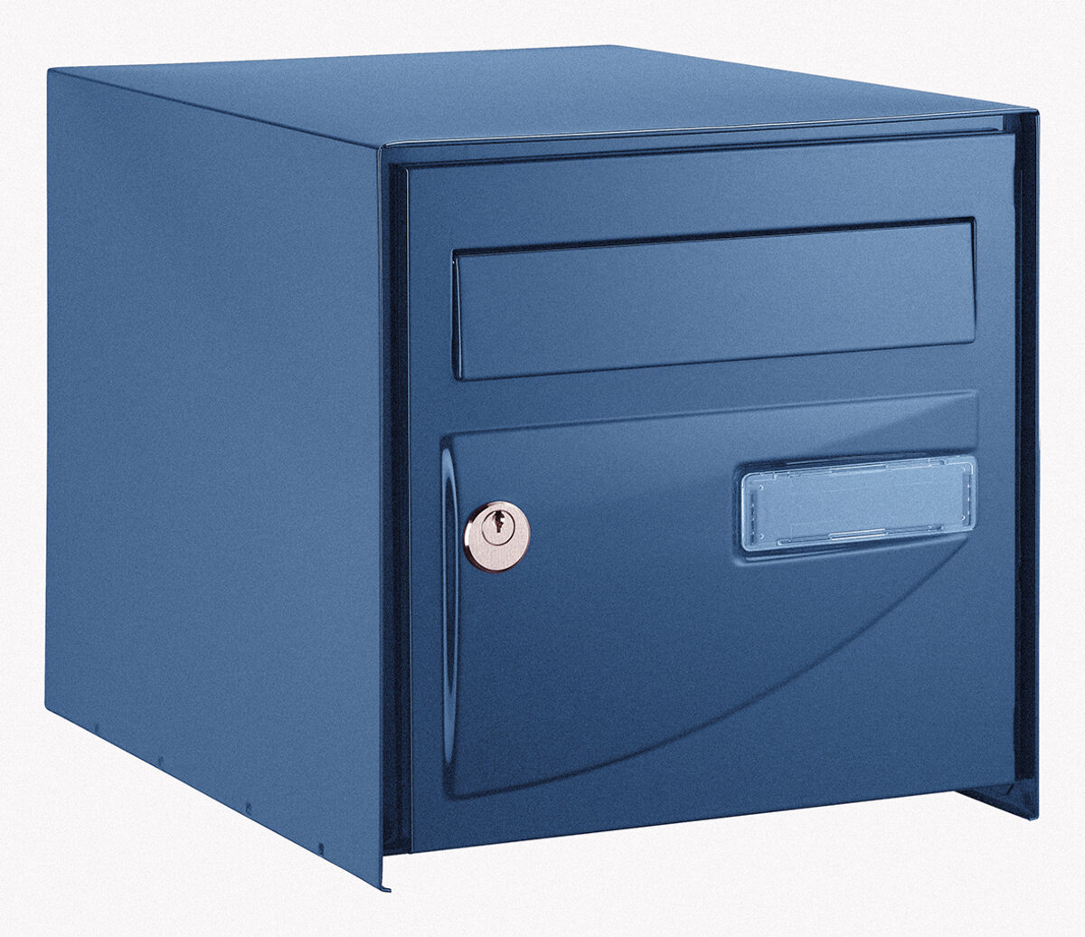 Boite aux lettres probat - double face - bleu 5003 - La Poste