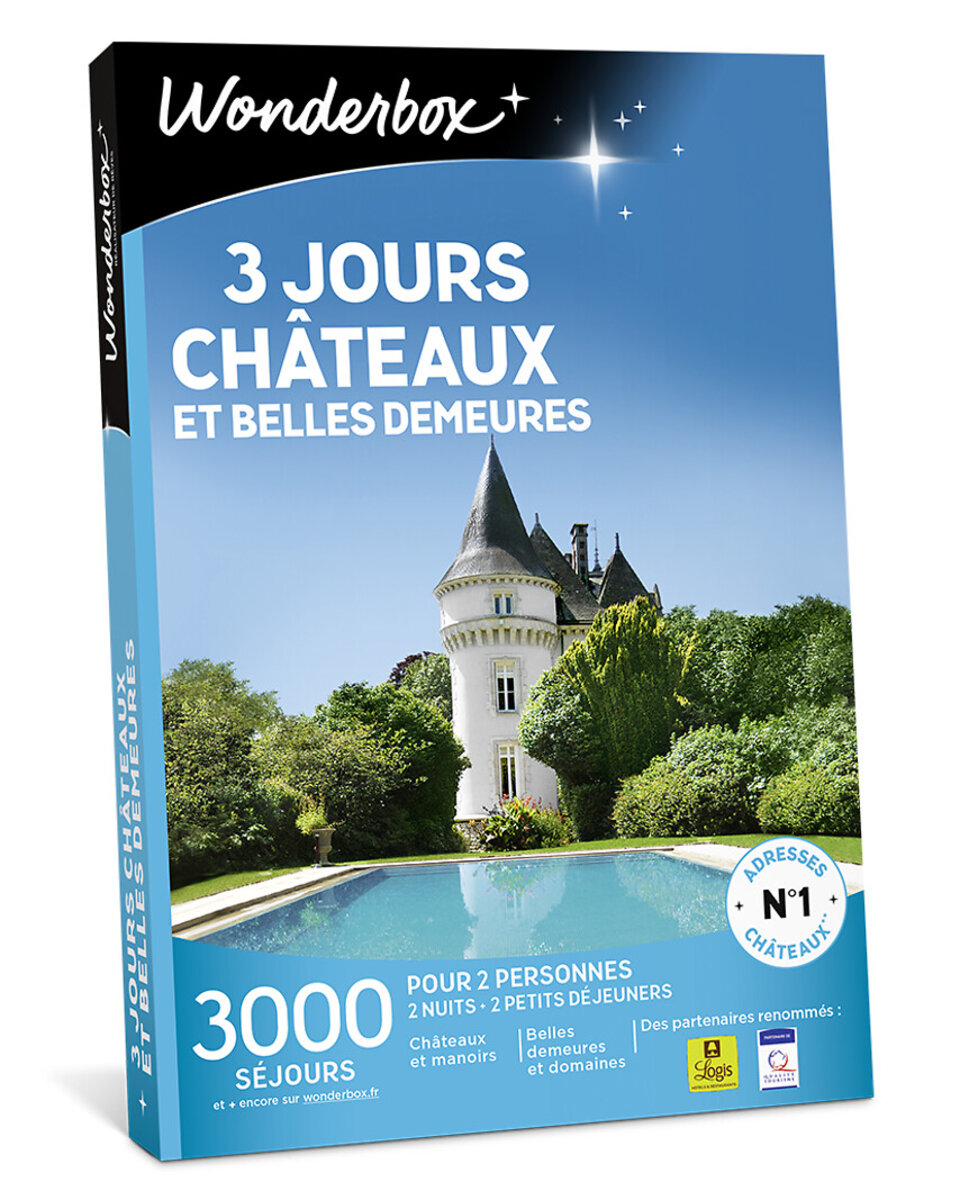 Coffret cadeau - WONDERBOX - 3 jours châteaux et belles demeures - La Poste