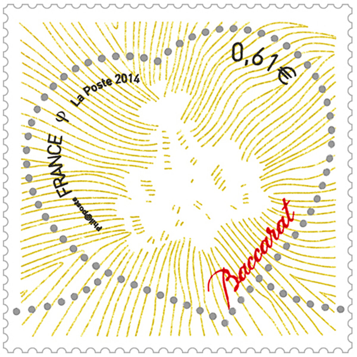 Timbre Coeur Baccarat - La Poste