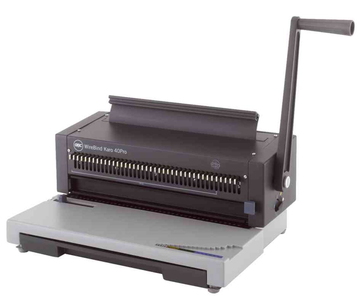 Machine à relier à peignes métal WireBind Karo 40Pro A4 perfore jusqu'à ...