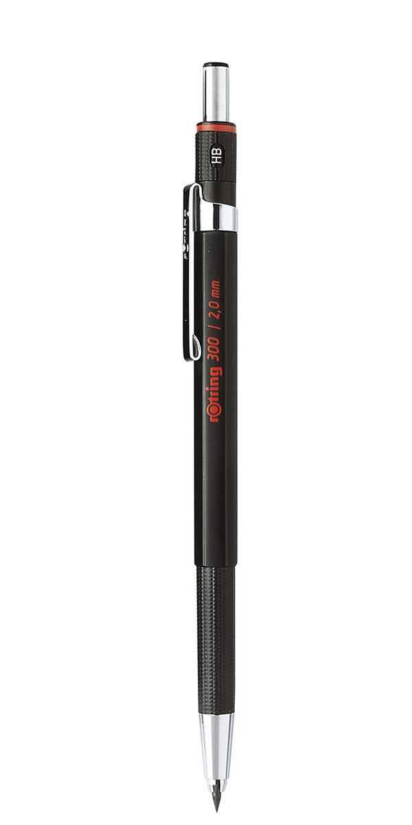 rOtring 300 Porte-mine HB 2 0 mm Noir - La Poste