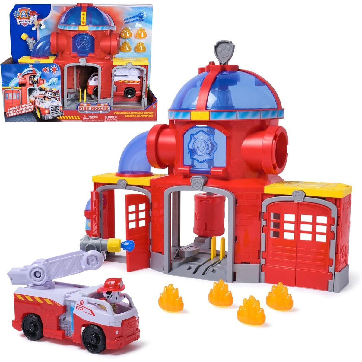 Spin Master 6073760 - PAW Patrol - Pat Patrouille - Caserne de pompiers ...