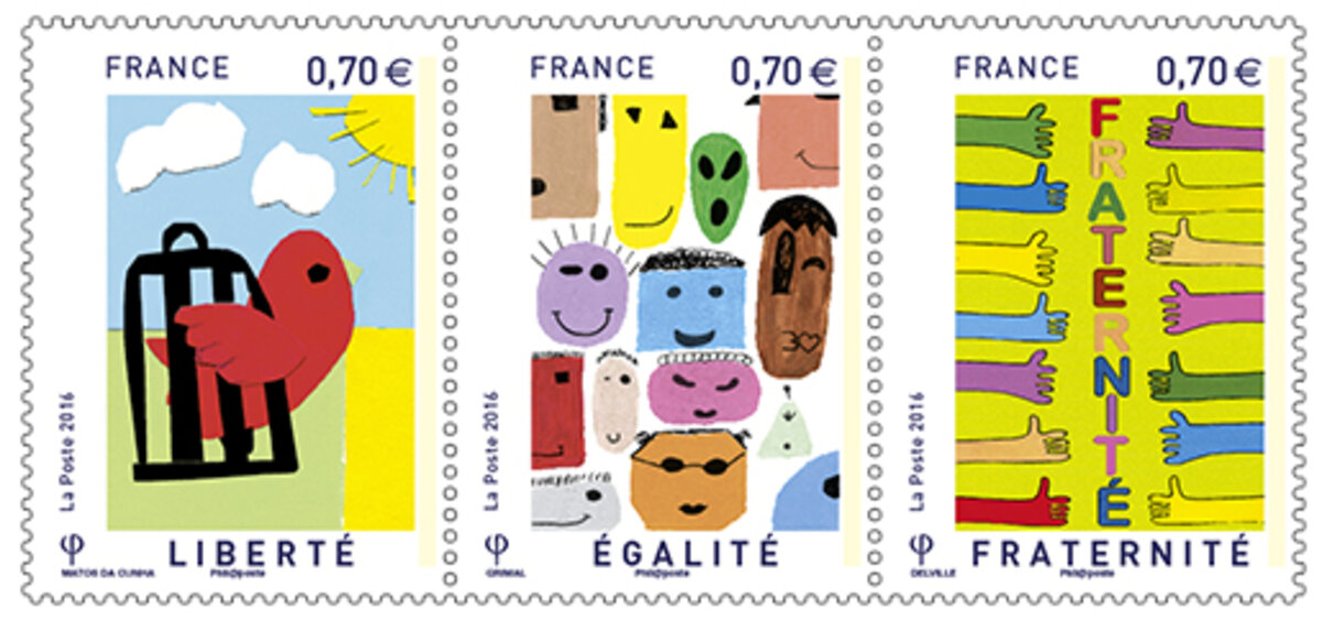 Timbre - Liberté Egalité Fraternité - La Poste