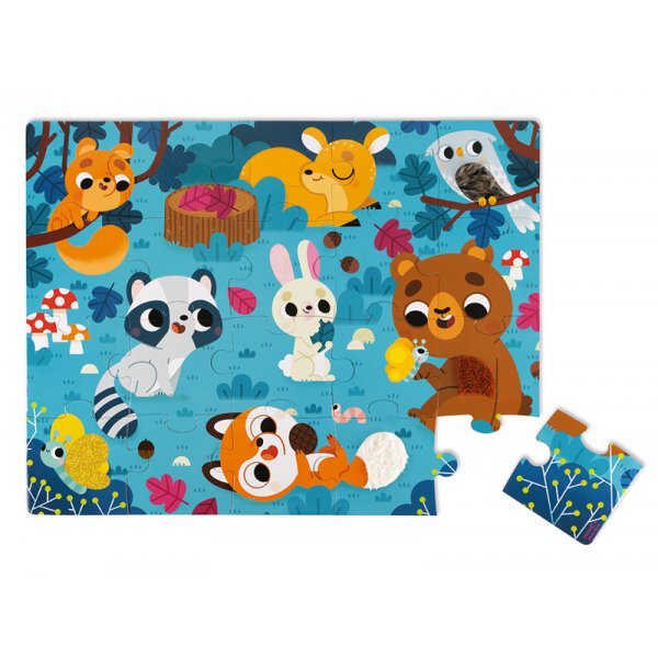Puzzle tactile les animaux de la forêt - La Poste