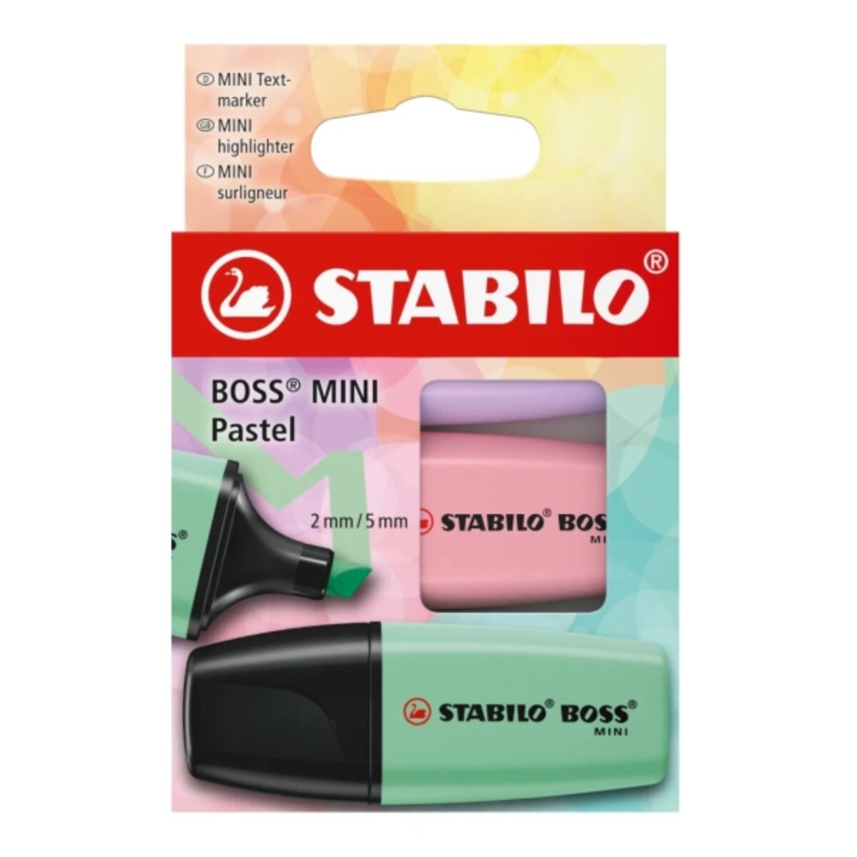 Stabilo Boss Mini Pastel Pack de 3 Marqueurs Fluorescents - Gamme de ...