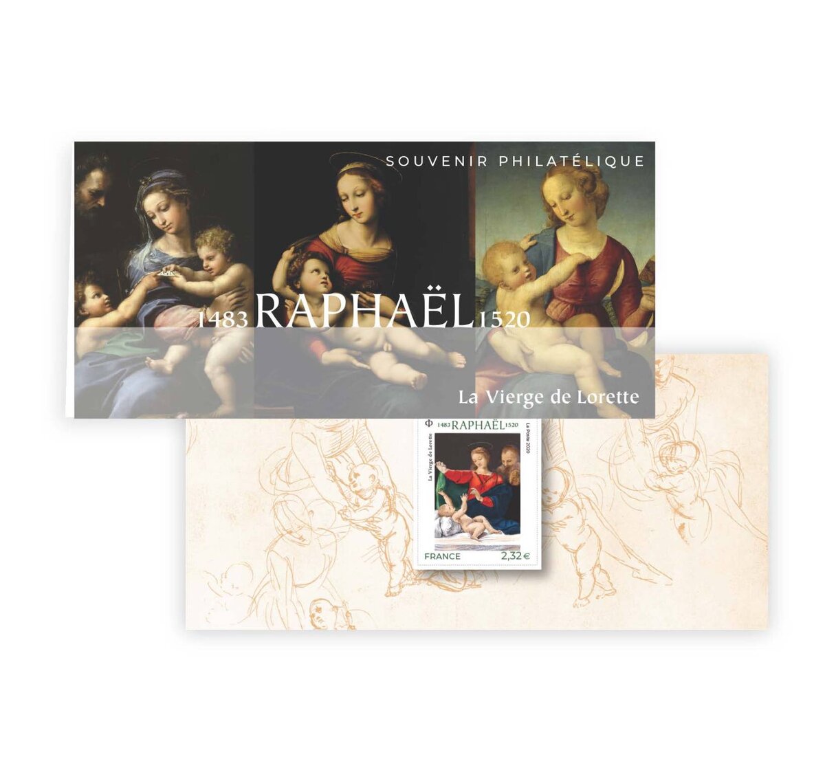 Timbre Souvenir - Raphaël 1483-1520 - La Poste