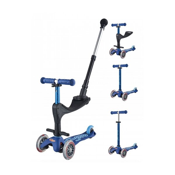 Trottinette Mini 3 en 1 Deluxe Plus Bleu - La Poste