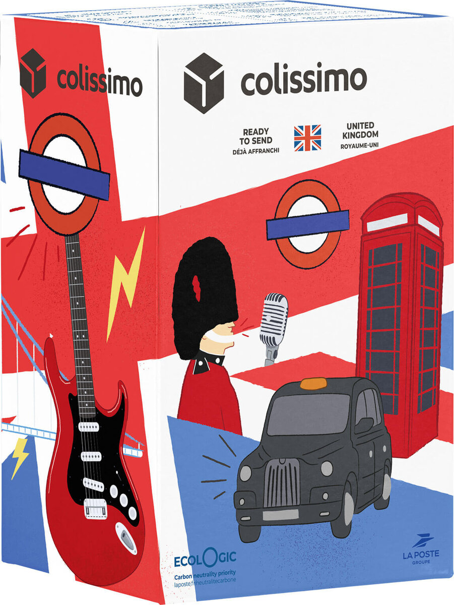 Colissimo Prêt-à-Envoyer Royaume-Uni - Boîte de taille L - 5 kg - La Poste