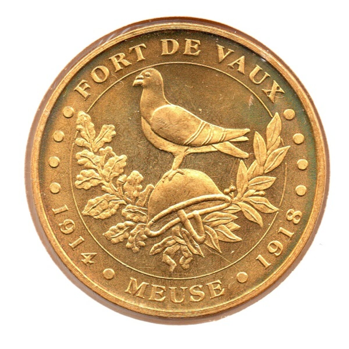 Mini médaille monnaie de paris 2008 - fort de vaux - La Poste