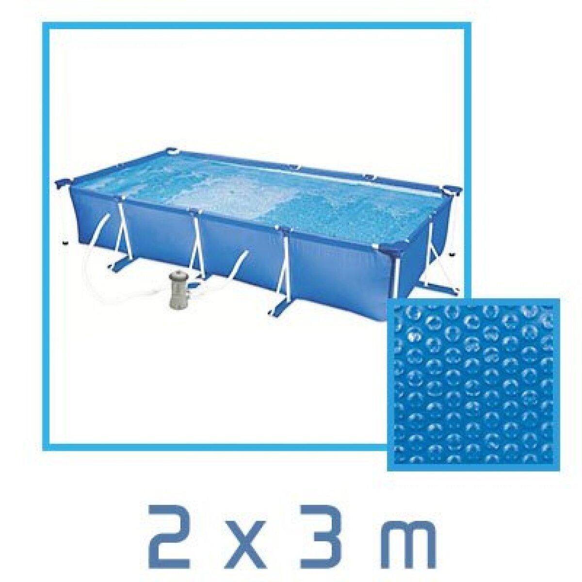 Bâche à bulle rectangle 180 Microns 2m x 3m - La Poste