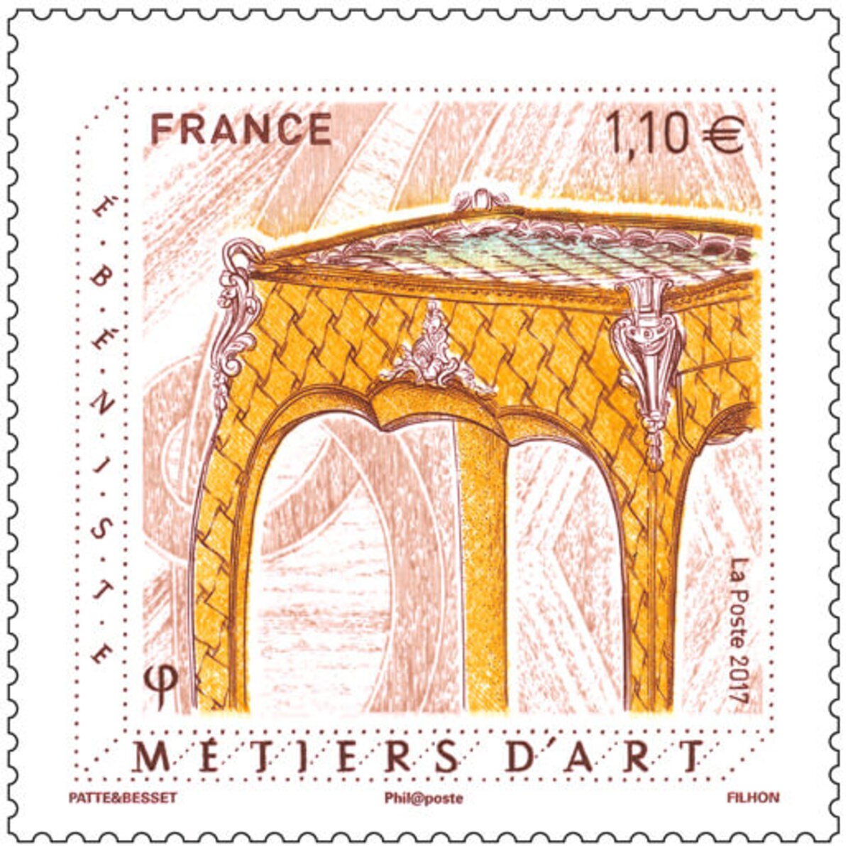 Timbre - Métiers d'art - Ebéniste - La Poste