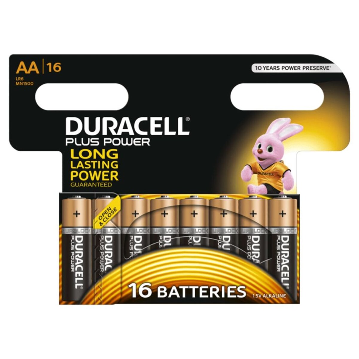 Duracell piles alcalines aa plus power 16 pièces - La Poste