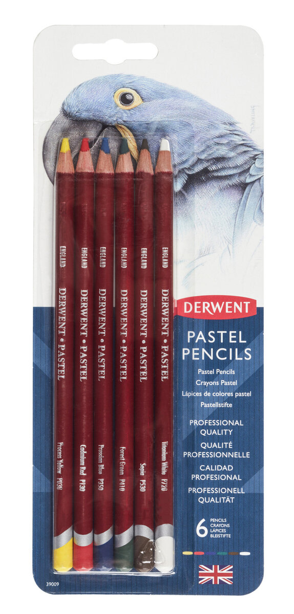 DERWENT - CRAYON PASTEL - blister 6 crayons - La Poste