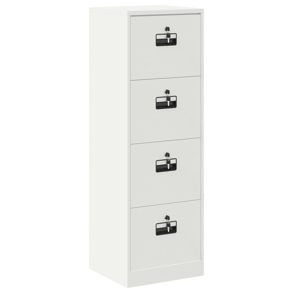 vidaXL Cabinet de Dossier avec tiroir Blanc 44 x 50 x 106.5 cm - La Poste