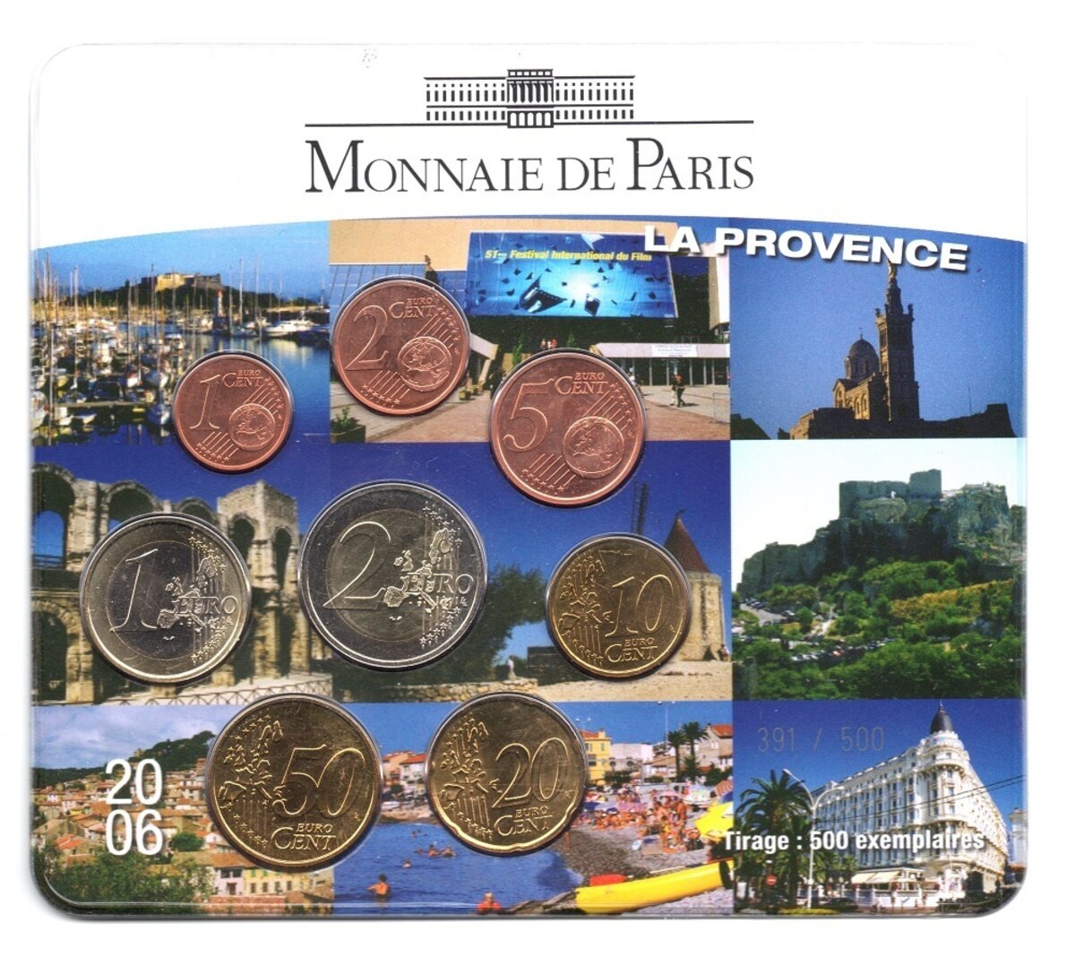 Mini-set série euro BU France 2006 – Provence - La Poste