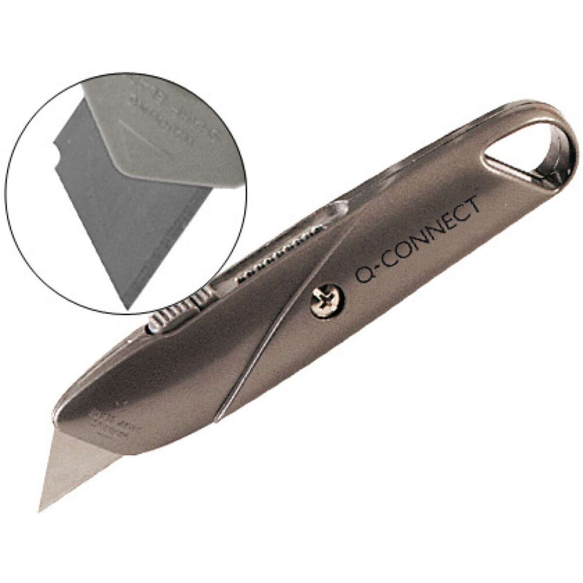 Cutter q-connect sécurité lame autoréctractable évite coupures coloris ...