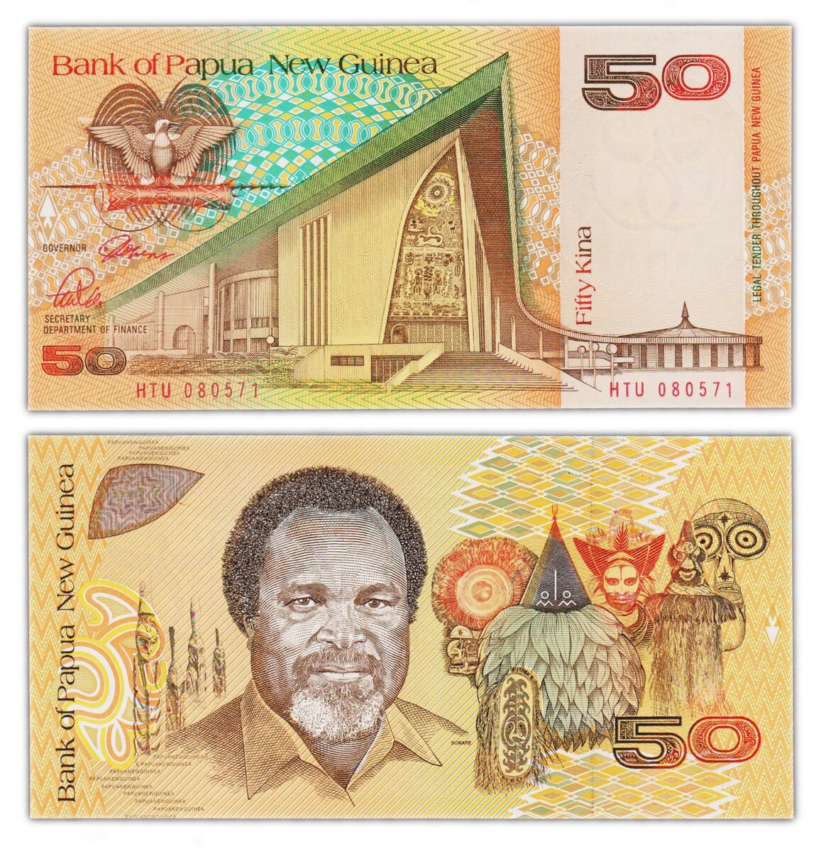 Billet de Collection 50 kina 1989 Papouasie nouvelle guinée - Neuf ...