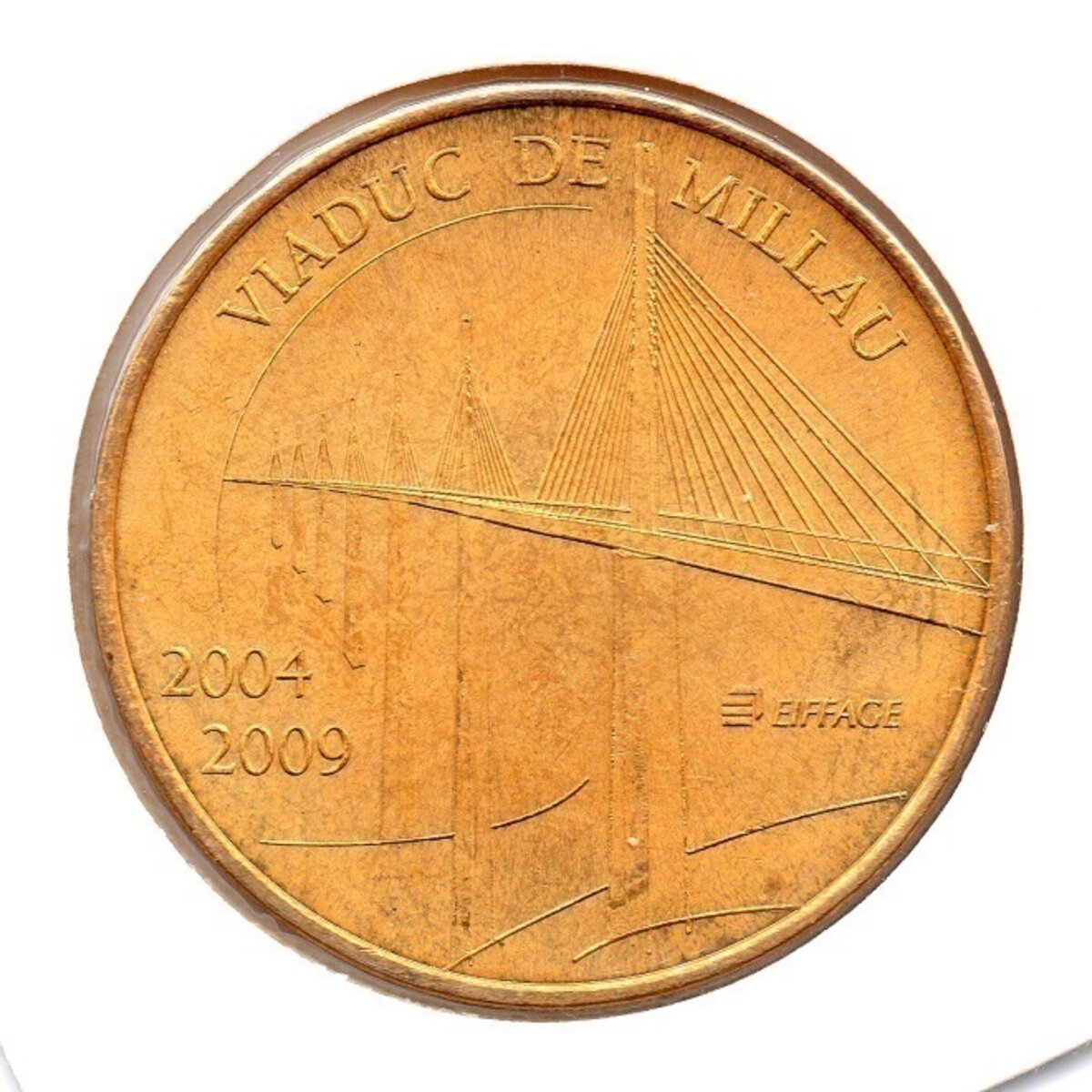 Mini médaille monnaie de paris 2009 - viaduc de millau - La Poste