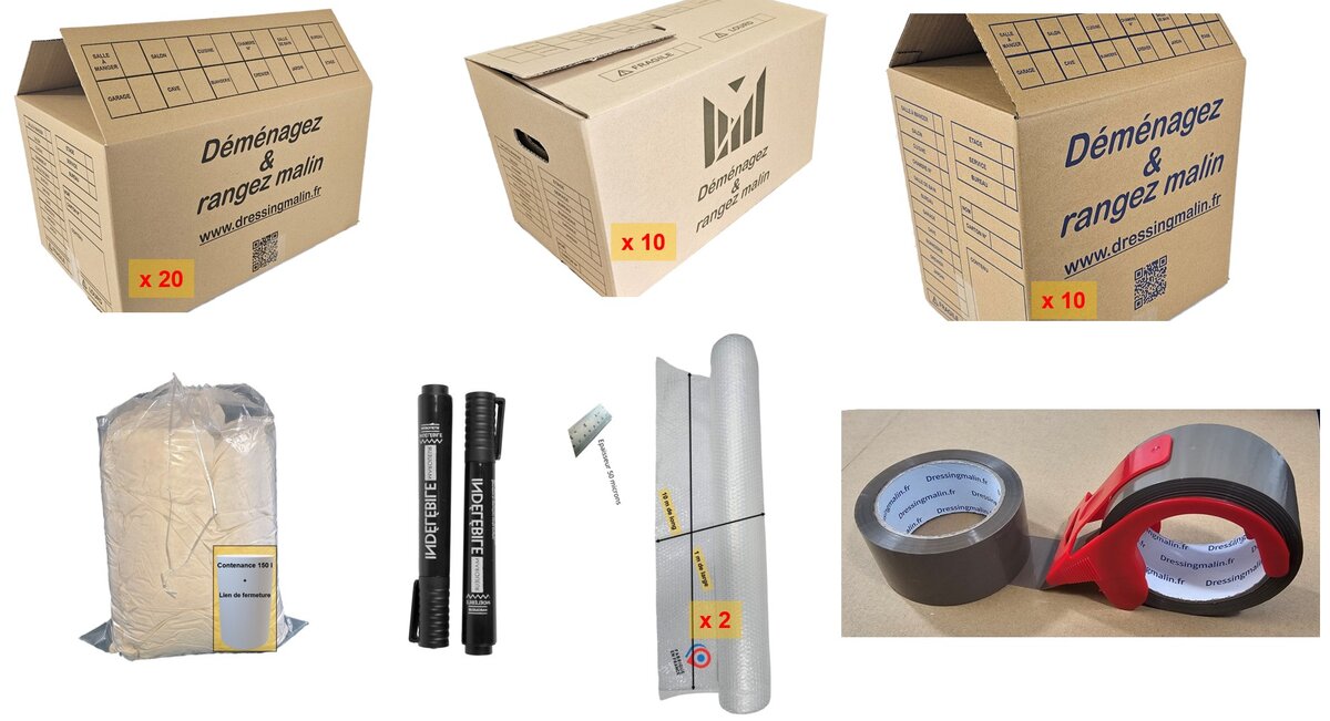 Kit Cartons T3 – Pack Complet pour Déménager un Logement de 3 Pièces ...