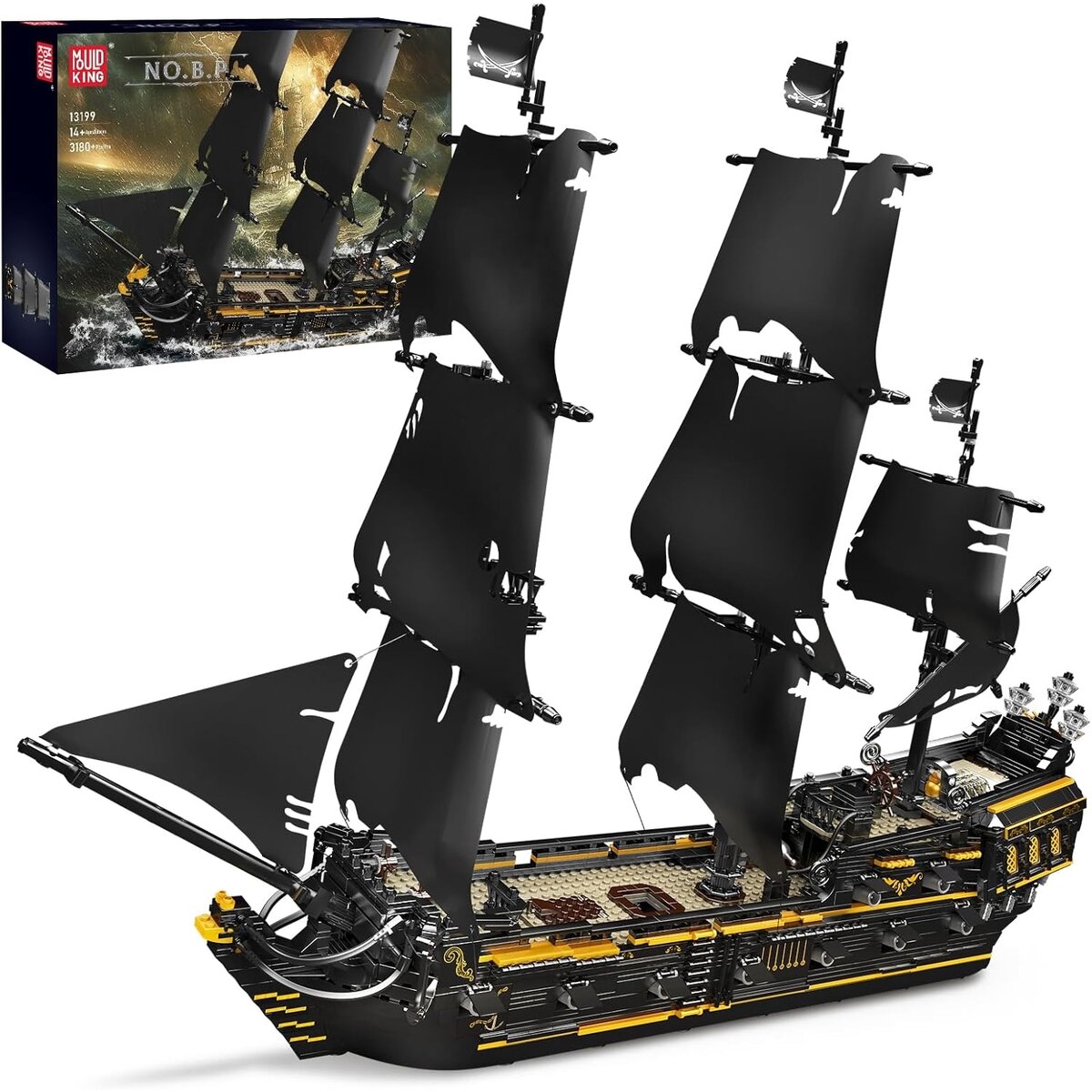 Mould King 13199 - Le bateau de pirate - La Poste