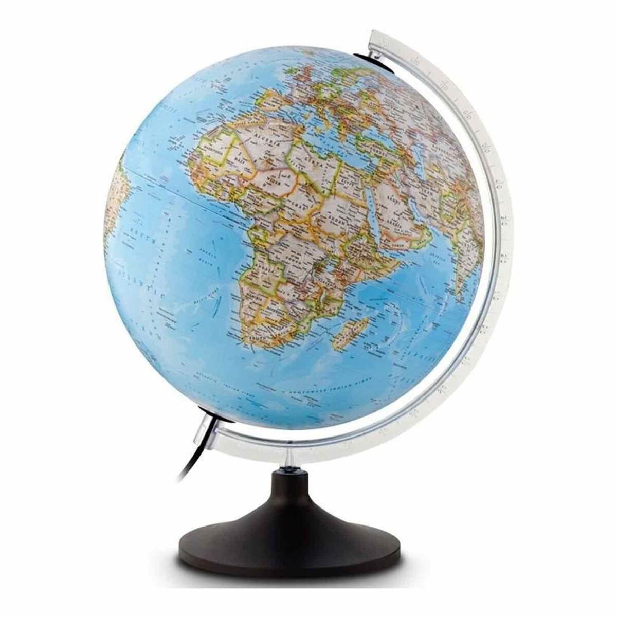 Globe terrestre lumineux Carbon Classic Ø 30 cm - La Poste