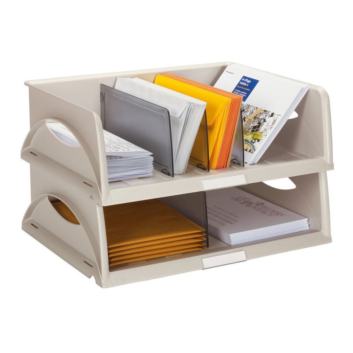 Bac à courrier Sorty Solo à l'italienne - Gris (paquet 4 unités) - La Poste