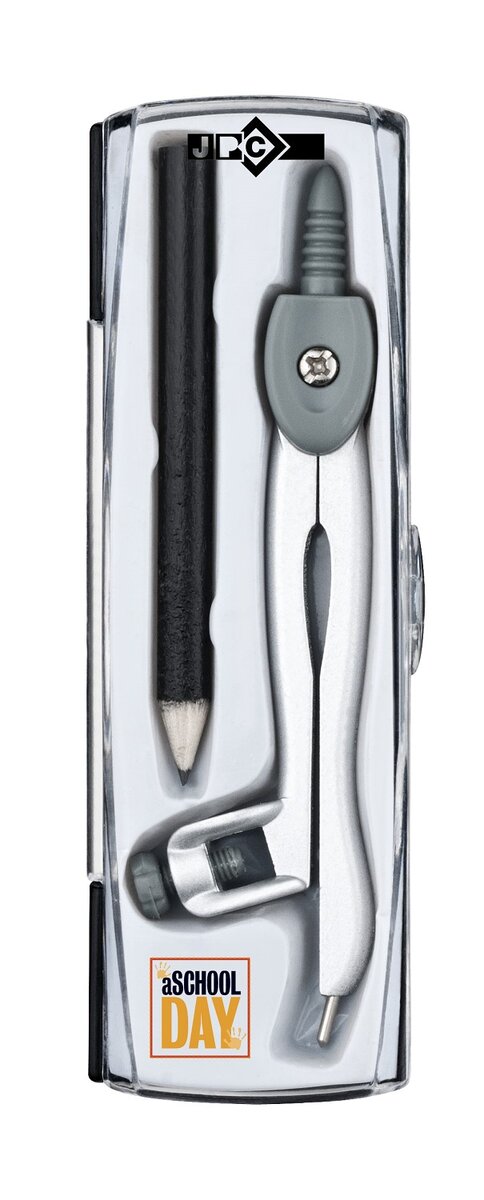 Coffret compas en métal + 1 crayon WONDAY - La Poste