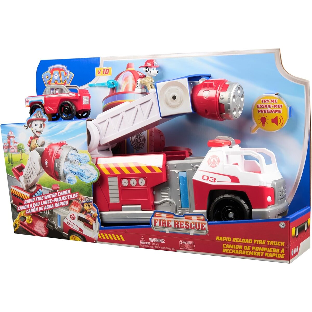 Spin Master 6072600 - PAW Patrol - Pat Patrouille - Camion de pompiers ...