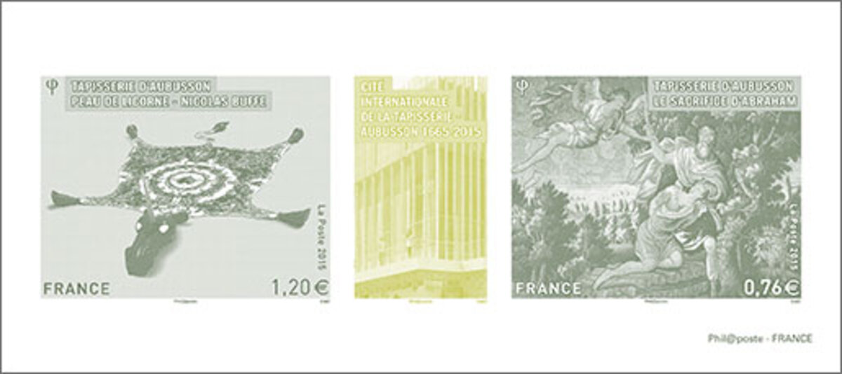 Gravure - Tapisseries d'Aubusson - La Poste