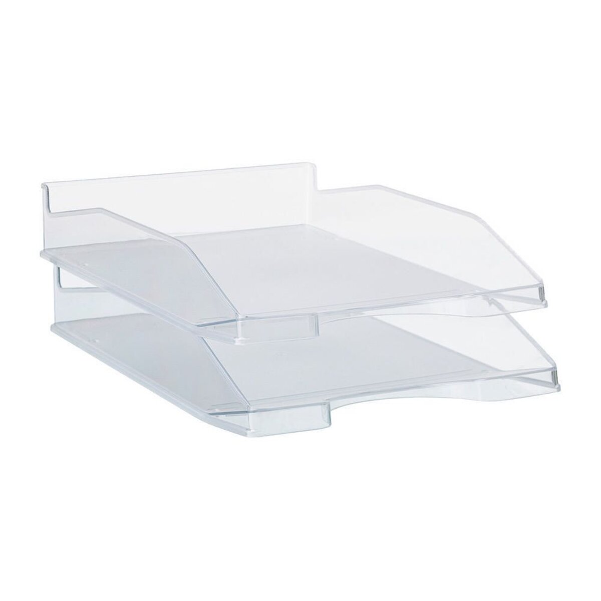 Bac à courrier, A4, polystyrène, translucide (paquet 6 unités) - La Poste