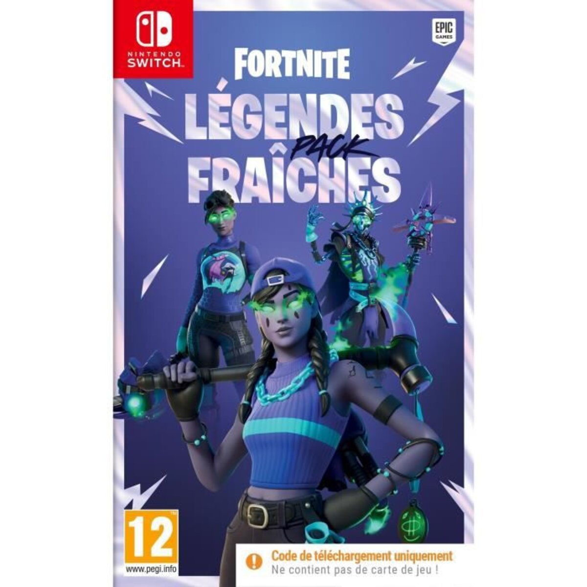 Fortnite Pack Legendes fraiches Jeu Switch (Code de téléchargement ...