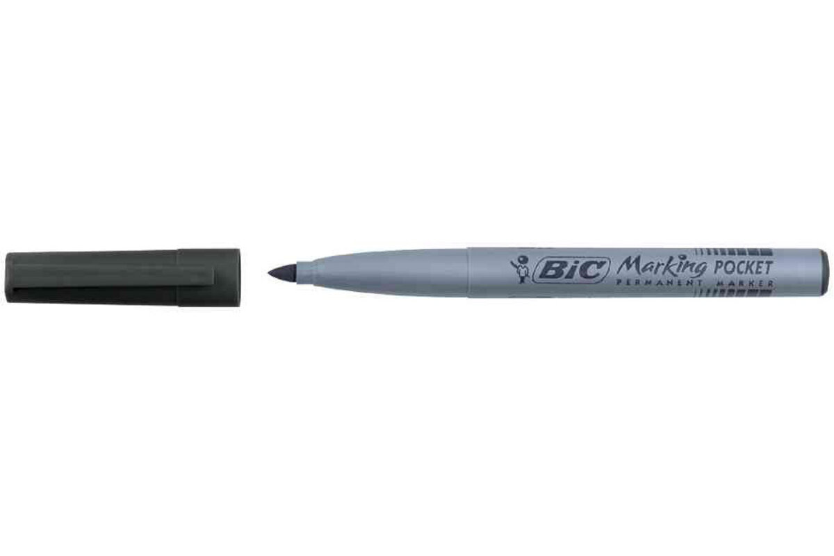 Marqueur Permanent MARKING POCKET 1445 Pte Ogive Moy. Noir BIC - La Poste