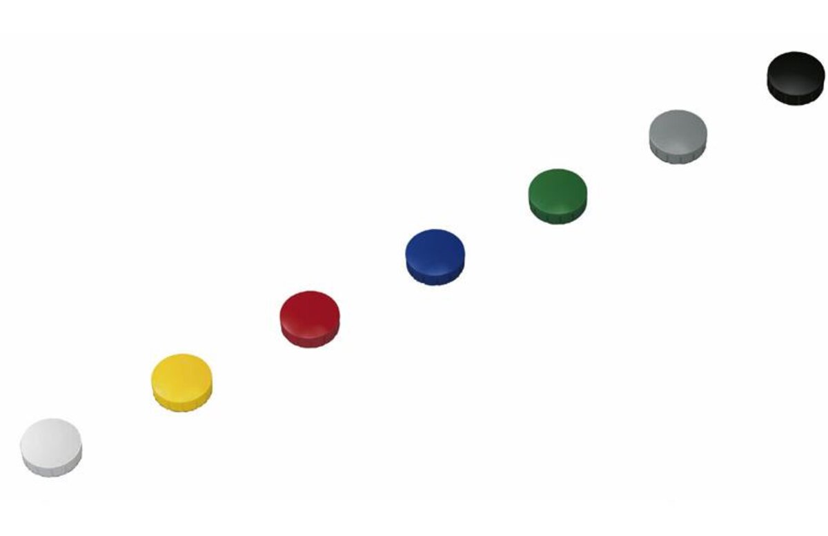 Boite de 10 Aimants MAULsolid Ø 20 mm Puiss. 0,3 kg Assorti MAUL - La Poste