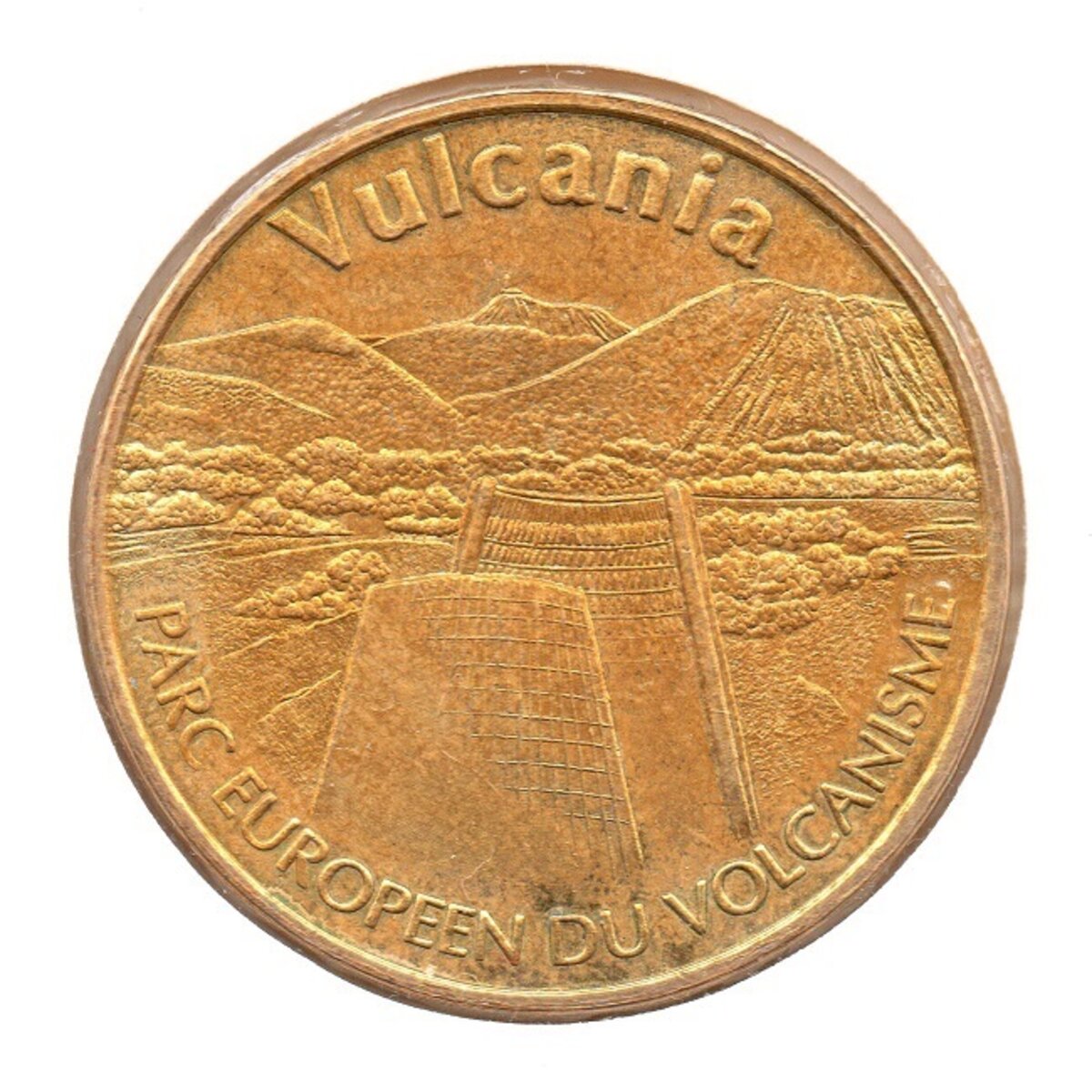 Mini médaille monnaie de paris 2007 - vulcania - La Poste