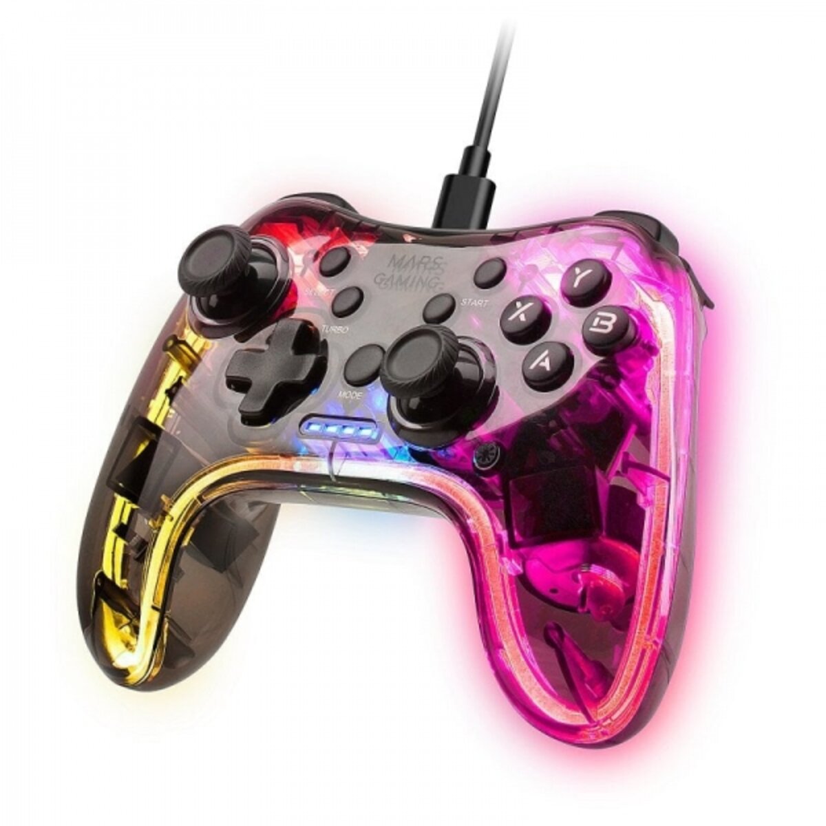 Manette de jeu professionnelle Mars Gaming MGP-C - Éclairage NEON RGB ...