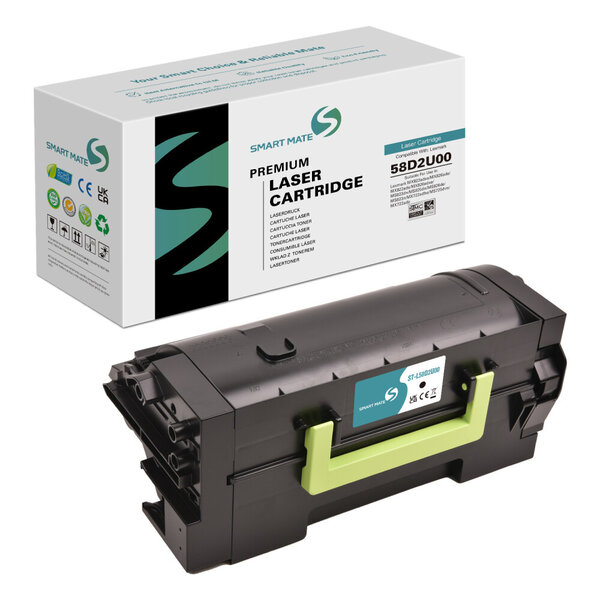 SmartMate cartouche laser rémanufacturée pour Lexmark 58D2U00 Noir - La ...