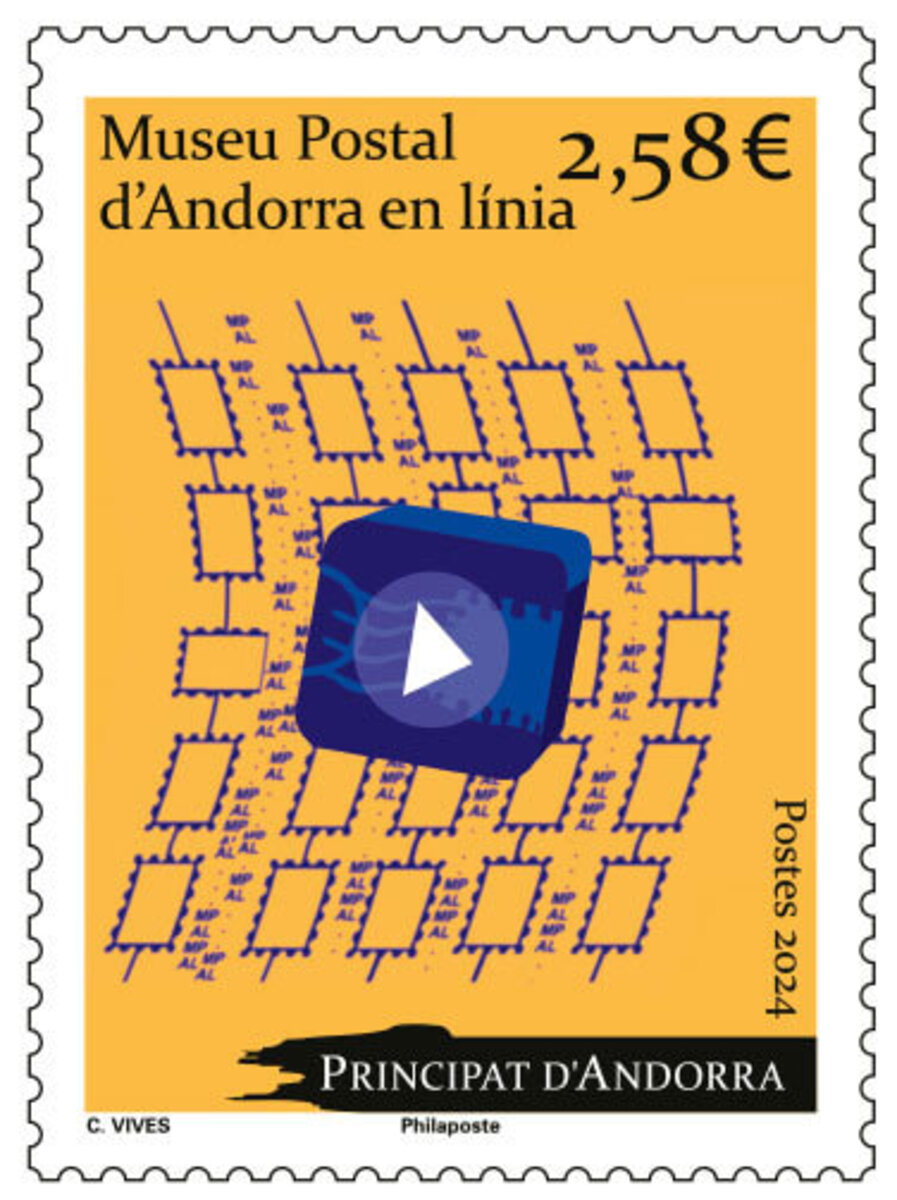 Timbre Andorre - Museu Postal d'Andorra en linia - La Poste